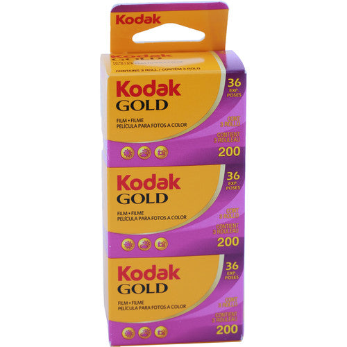 3 Pack Kodak Gold 200 135-36 exp — Legacy Photo Lab of Dallas